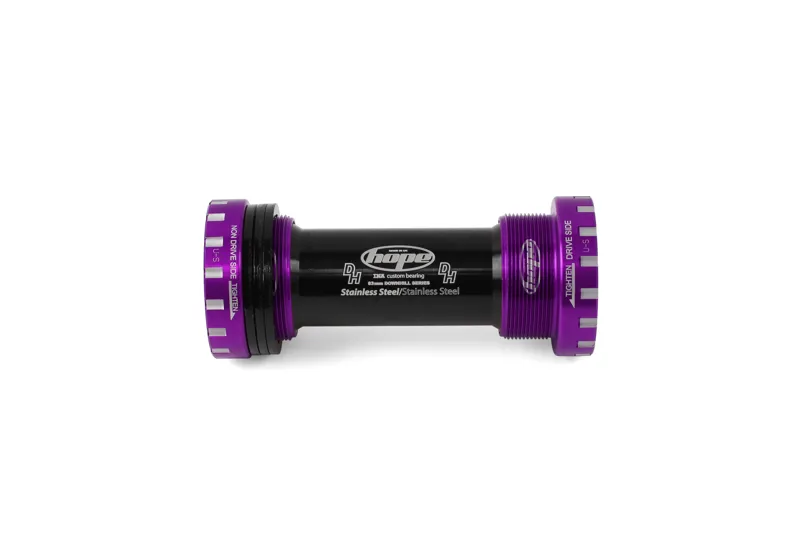 Hope Tech Stainless Steel 83mm Bottom Bracket in Purple