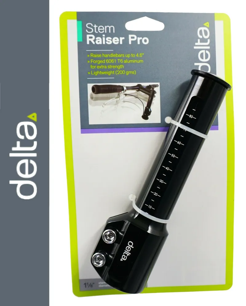 DELTA Adjustable Aheadset STEM RAISER AHEAD 1 1 8 BLK